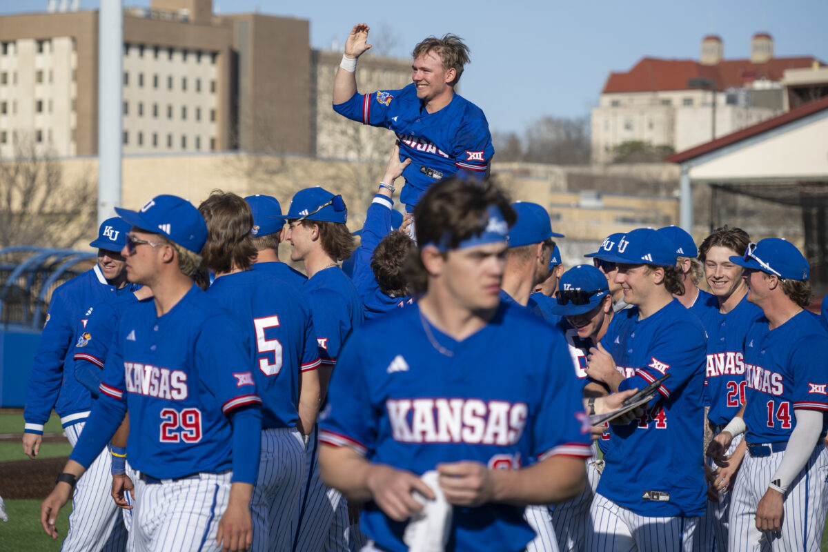 KU walks off again to win 10-9 in extra innings, complete sweep of ...